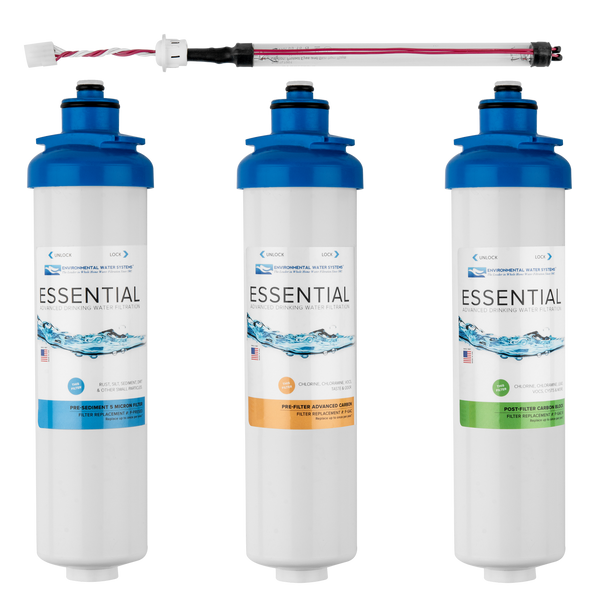 Complete Filter Set for ESSENTIAL Drinking Water System with UV (Filte ...